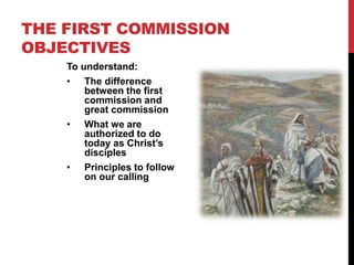 Gracious Jesus 38 - The first commission | PPTX