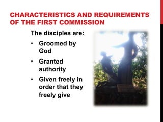 Gracious Jesus 38 - The first commission | PPTX
