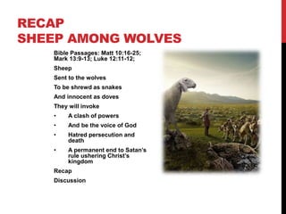Gracious Jesus 39 Sheep among wolves | PPT