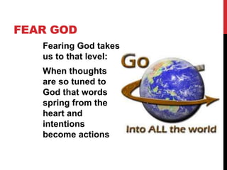 Gracious Jesus 41 Fear God Alone | PPT