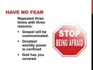 Gracious Jesus 41 Fear God Alone | PPTX
