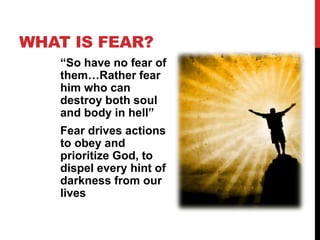 Gracious Jesus 41 Fear God Alone | PPT