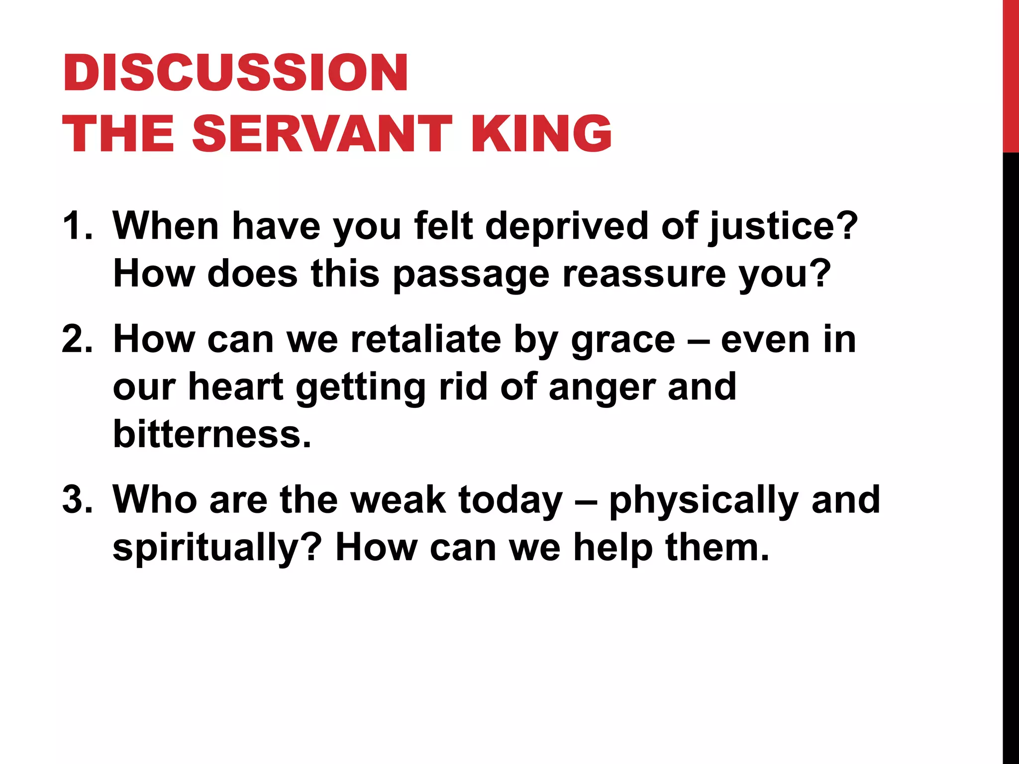 Gracious Jesus 51 - The servant King | PPTX