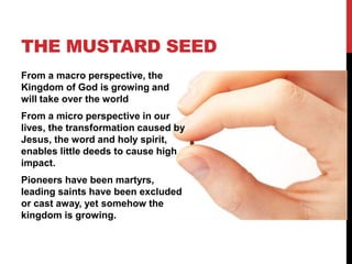 Gracious Jesus 59 The mustard seed | PPTX