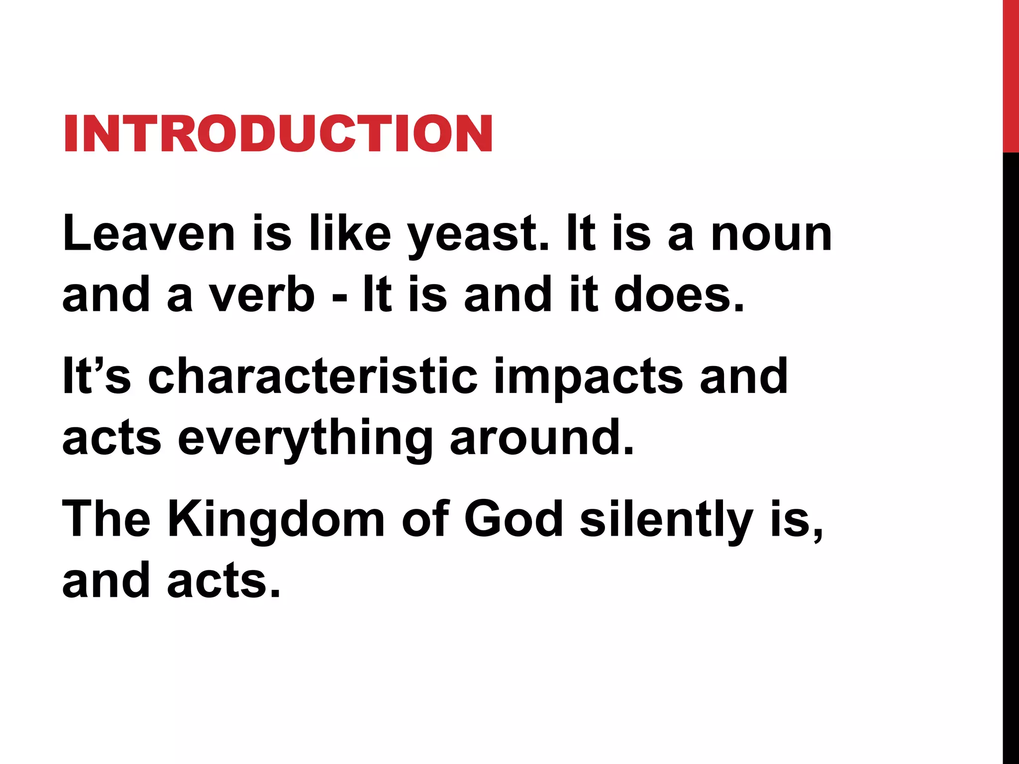 Gracious Jesus 60: The Parable of the Leaven | PPTX