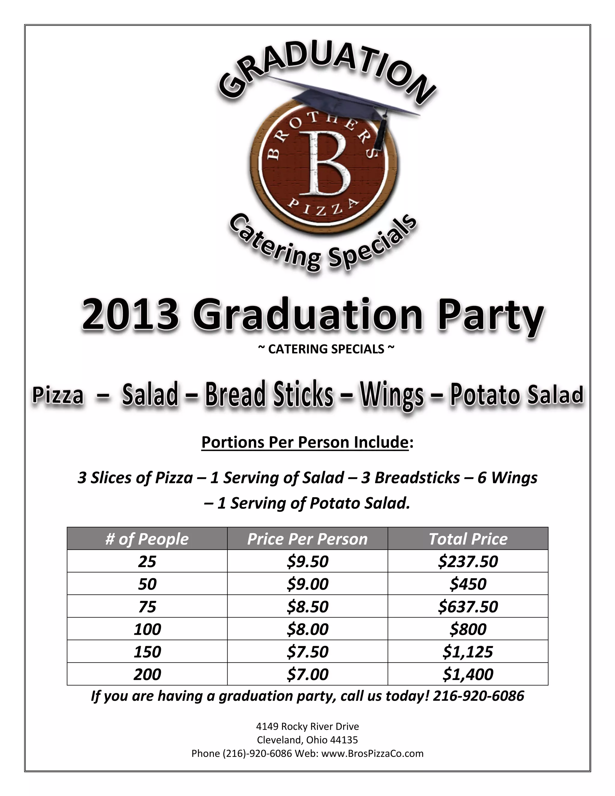 Grad party-catering-specials-cleveland | PDF