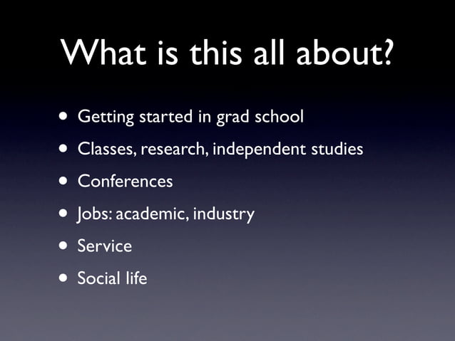 Grad School 101 | PPT