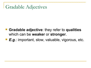 Gradable adjectives | PPT