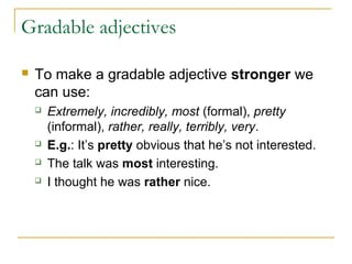 Gradable adjectives | PPT
