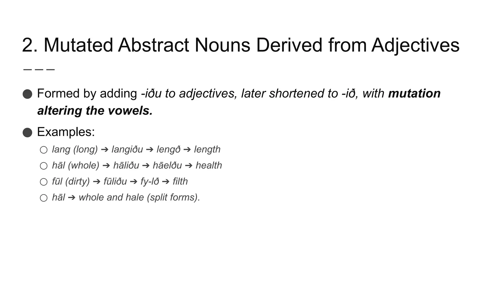 Vocabulary Mutation in the Old English Period | PPTX