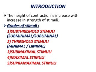 GRADATION OF STIMULI & STRENGTH DURATION CURVE.pptx