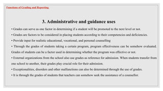 educational assessment grading and reporting | PPT
