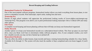 Grading and Record keeping software | PPT