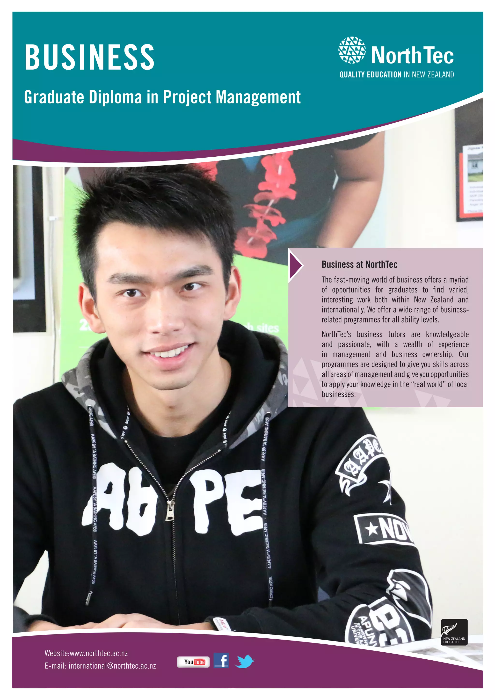 STUDY GRADUATE DIPLOMA IN PROJECT MANAGEMENT AT NORTHTEC !! | PDF