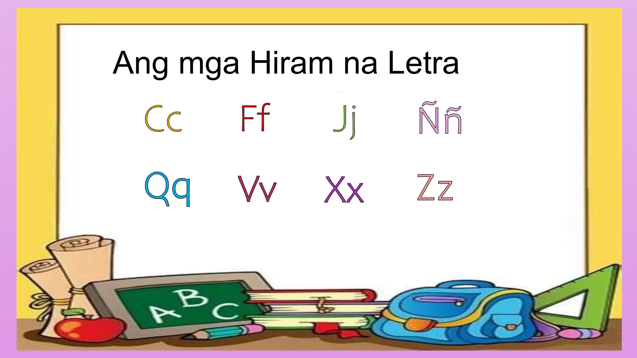 Ang mga hiram na Letra - ABAKADA Grade 1 | PPTX