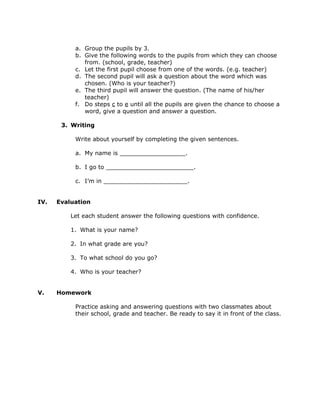 Grade 1-english-answering-wh-questions-about-ones-school-grade-and ...