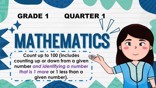 Grade 1 Mathematics Week 2 First Quarter | PPTX