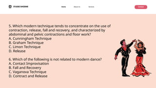 Grade-10_contemporary dance powerpoint hehe | PPTX