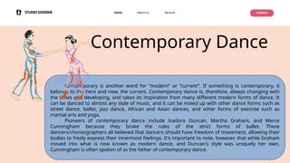 Grade-10_contemporary dance powerpoint hehe | PPTX