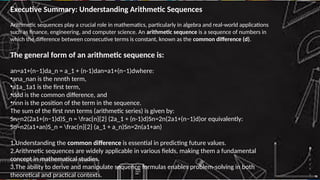 Comprehensive Guide to Arithmetic Sequences: Patterns, Formulas, and ...