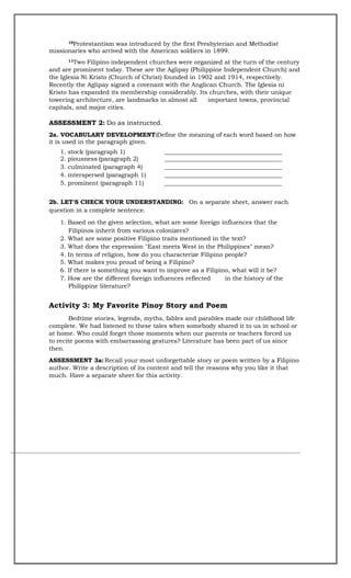 Introduction of the Philippine Literature | DOCX