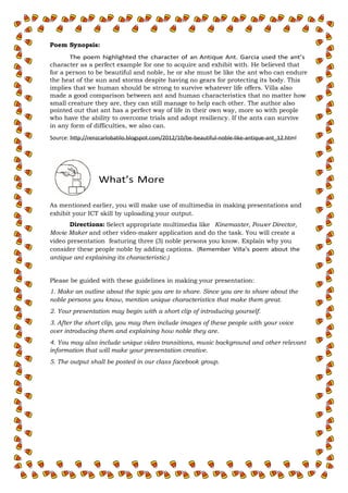 Applying Multimedia and ICT | DOCX