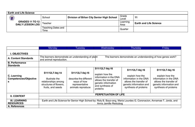 grade-11-2nd-quarter-earth-and-life-science.docx | Geology | Science