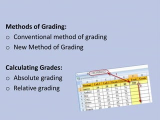 assigning grades and course marks | PPTX