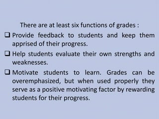 assigning grades and course marks | PPTX