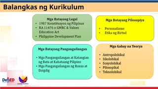 The GMRC Curriculum refers to the teaching of Good Manners and Right ...