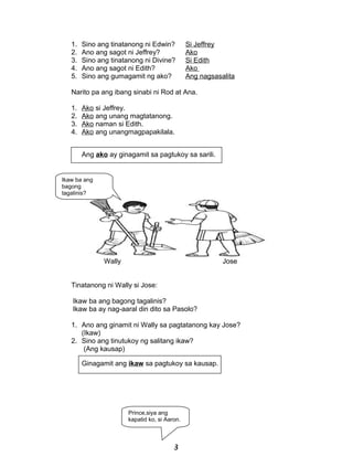 Grade 4-filipino-ako-ikaw-siya | DOC