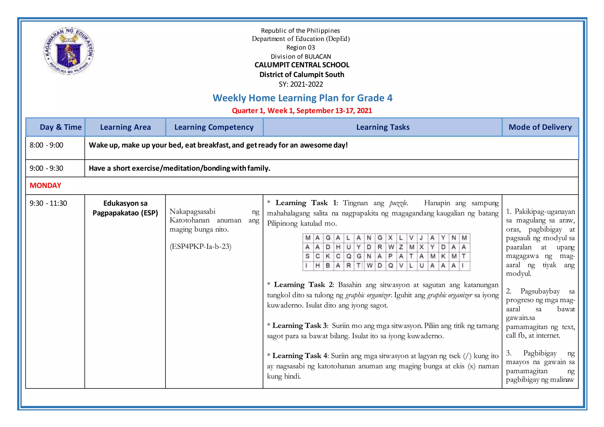 Grade 4 all-subjects-whlp_q1_w1-2021 | DOCX