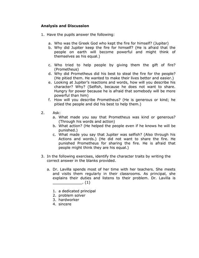 Grade 6-english-reading-inferring-character-traits | DOC