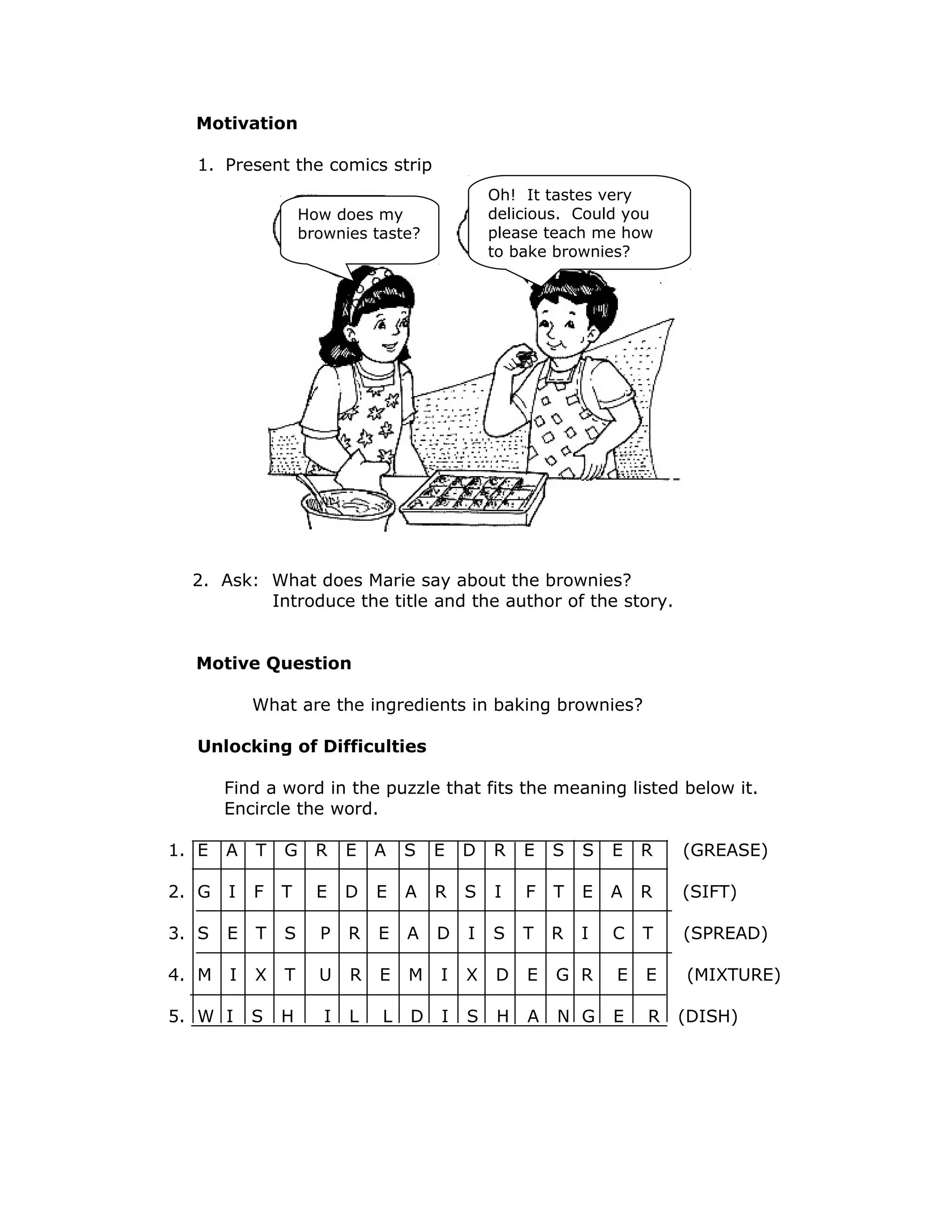 Grade 6-english-reading-major-events-ideas-in-a-selection | DOC
