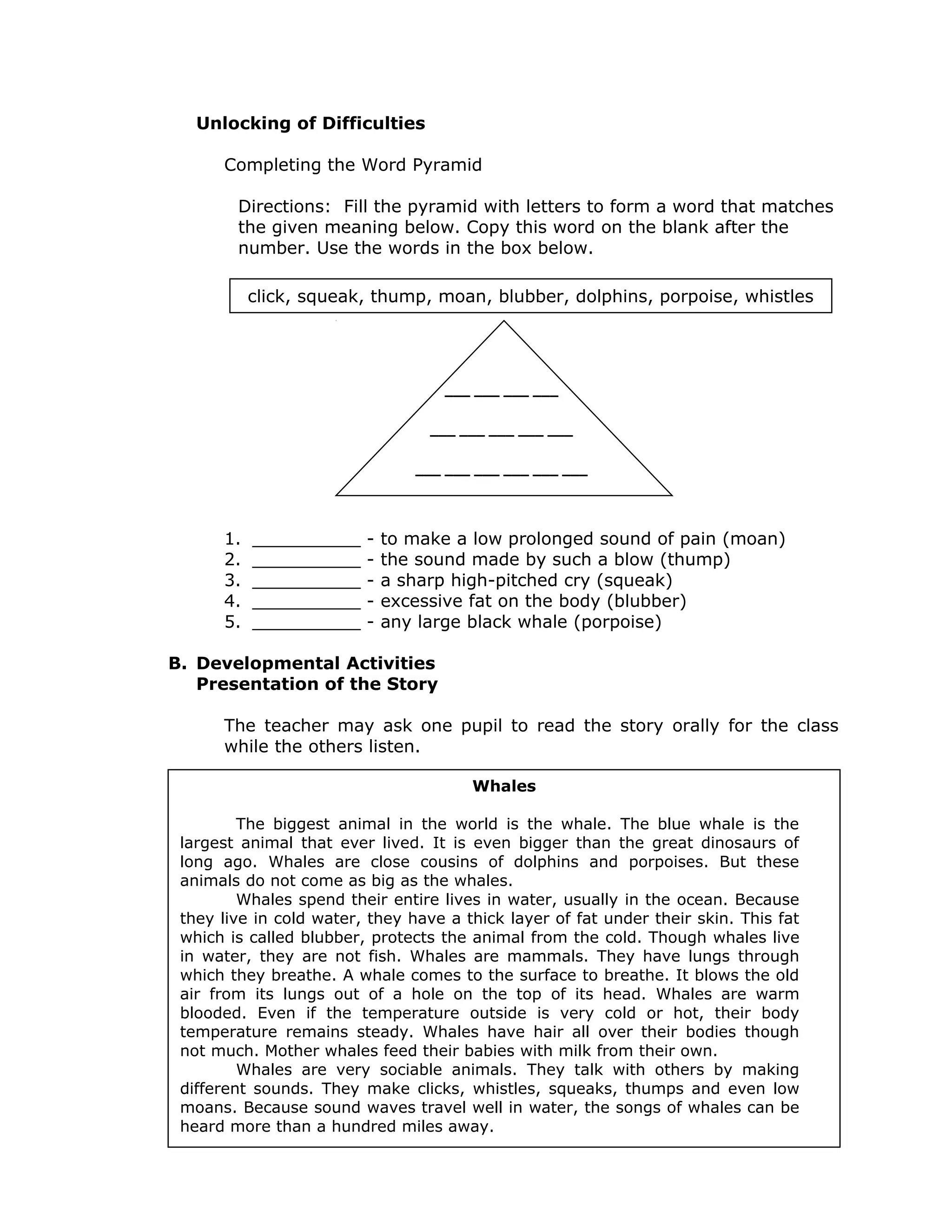 Grade 6-english-reading-outlining-a-two-paragraph-passage | DOC