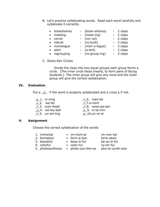 Grade 6-english-reading-recognizing-correct-syllabication-of-words | DOC