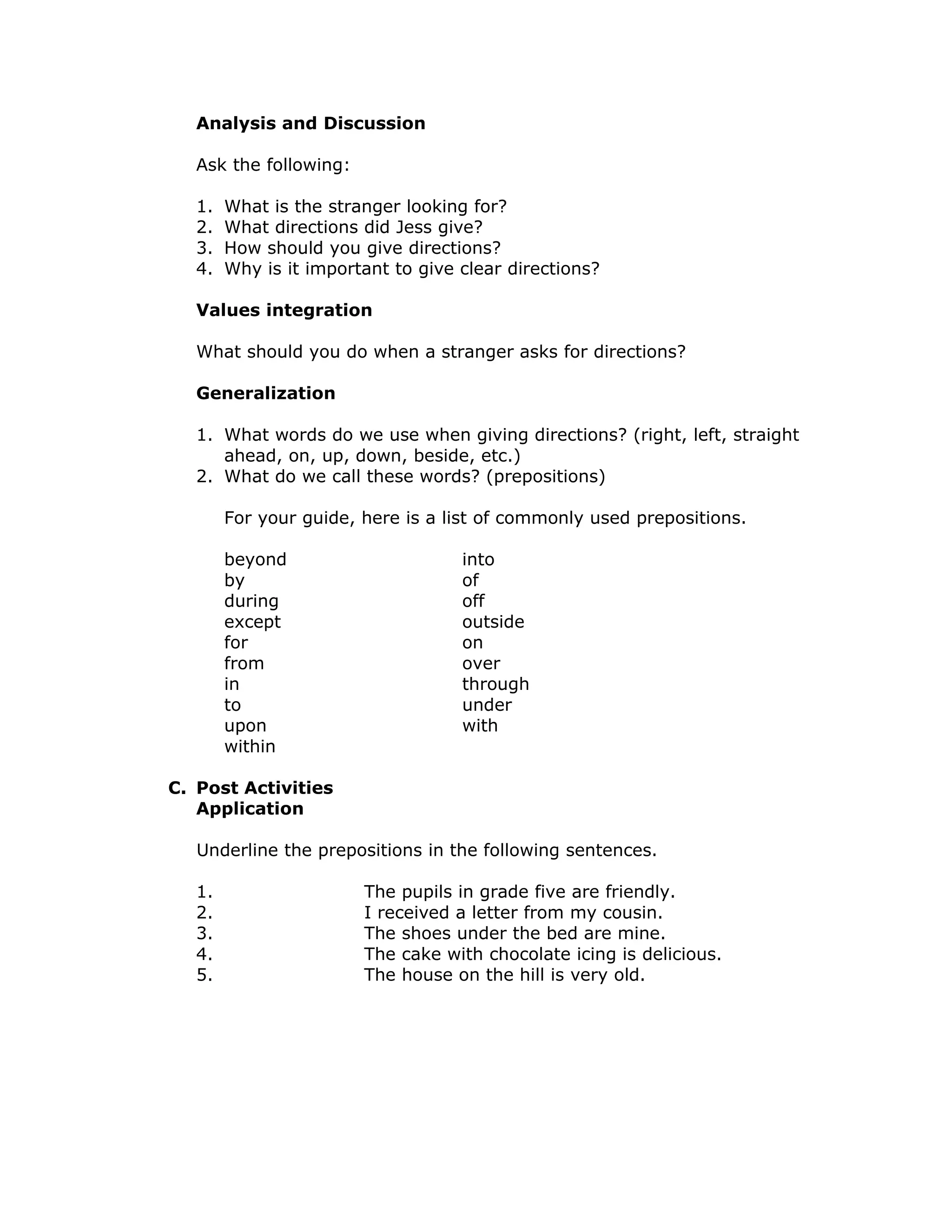 Grade 6-english-speaking-using-prepositions-in-sentences | DOC