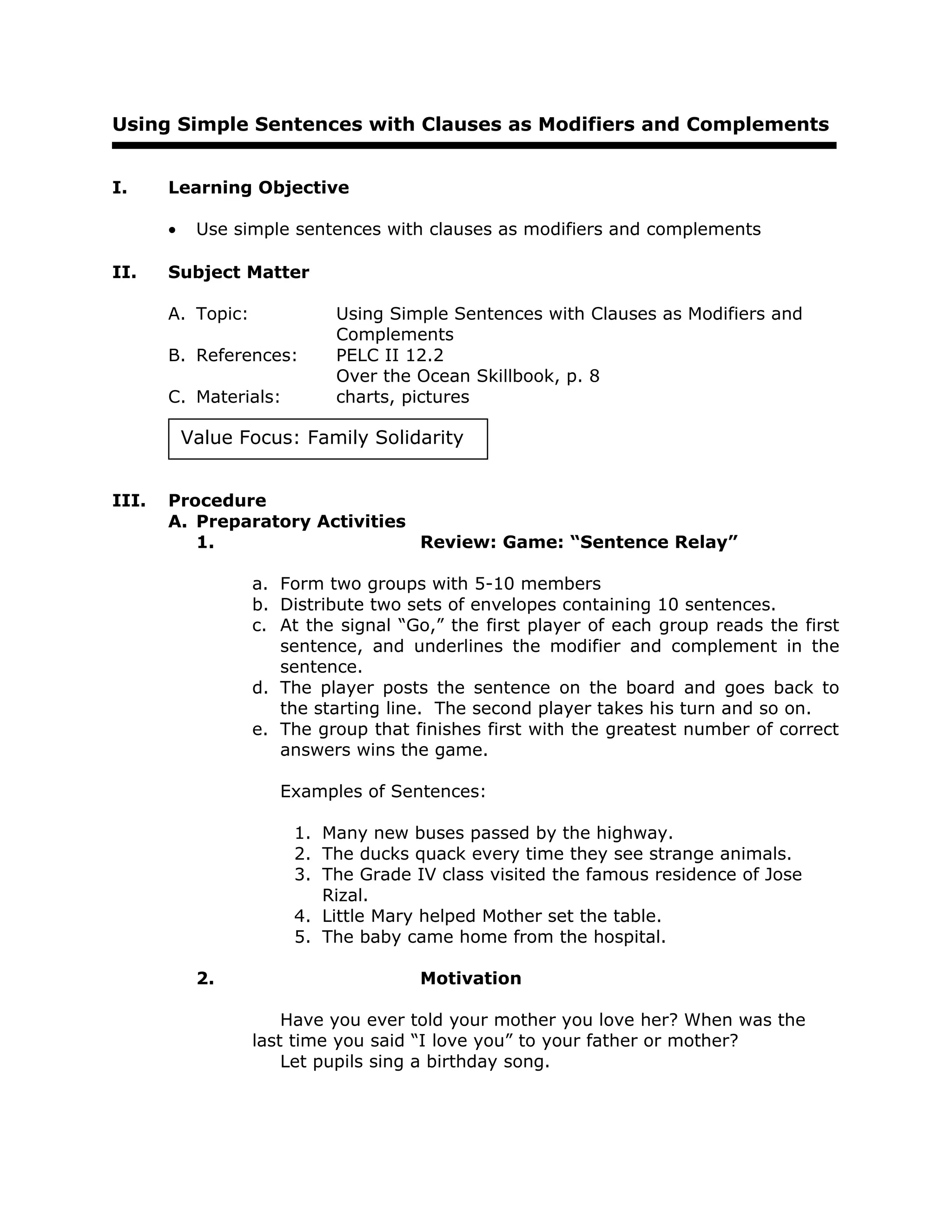 Grade 6-english-speaking-using-simple-sentences-with-clauses-as ...