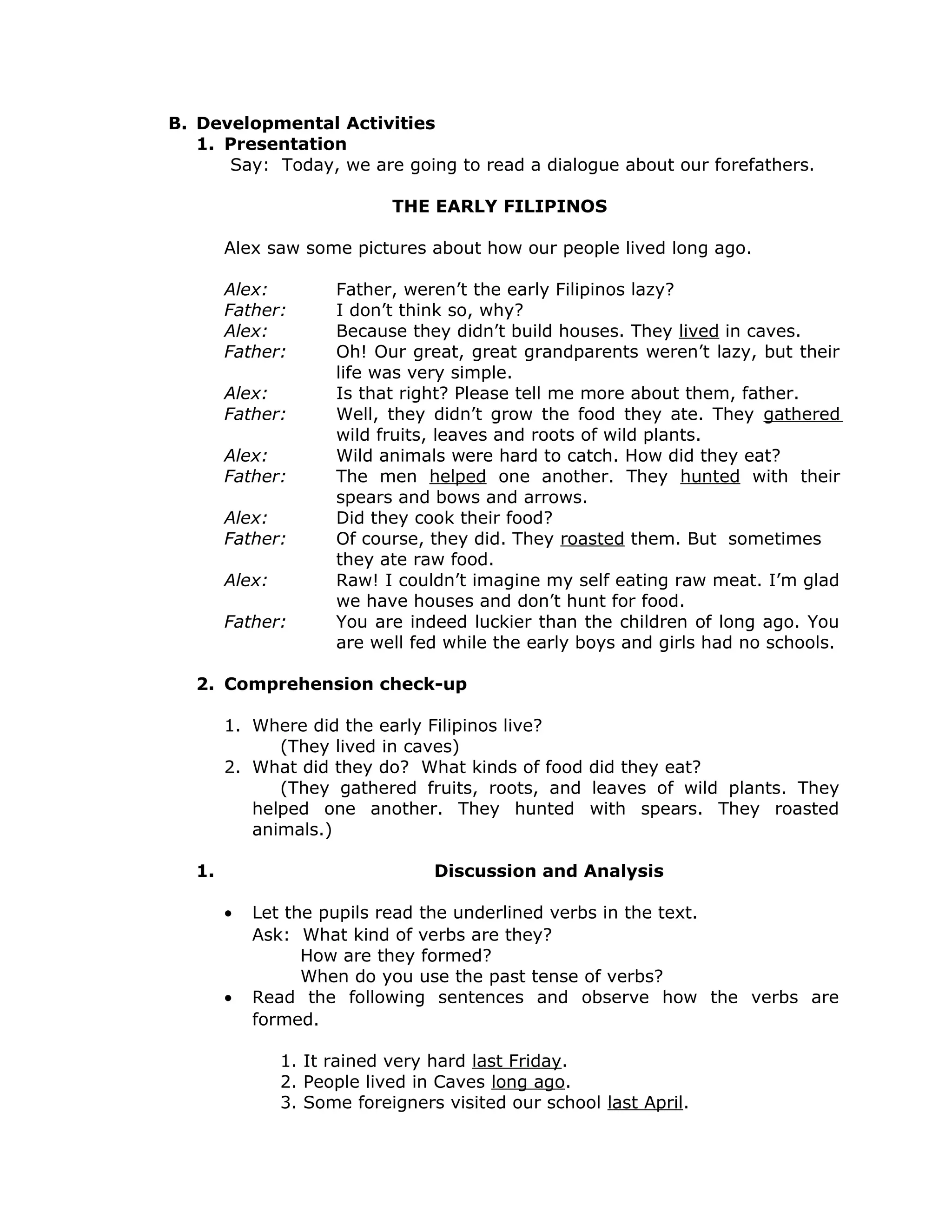 Grade 6-english-speaking-using-the-past-forms-of regular-verbs | DOC ...