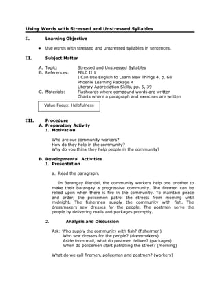 Grade 6-english-speaking-using-words-with-stressed-and-unstressed ...