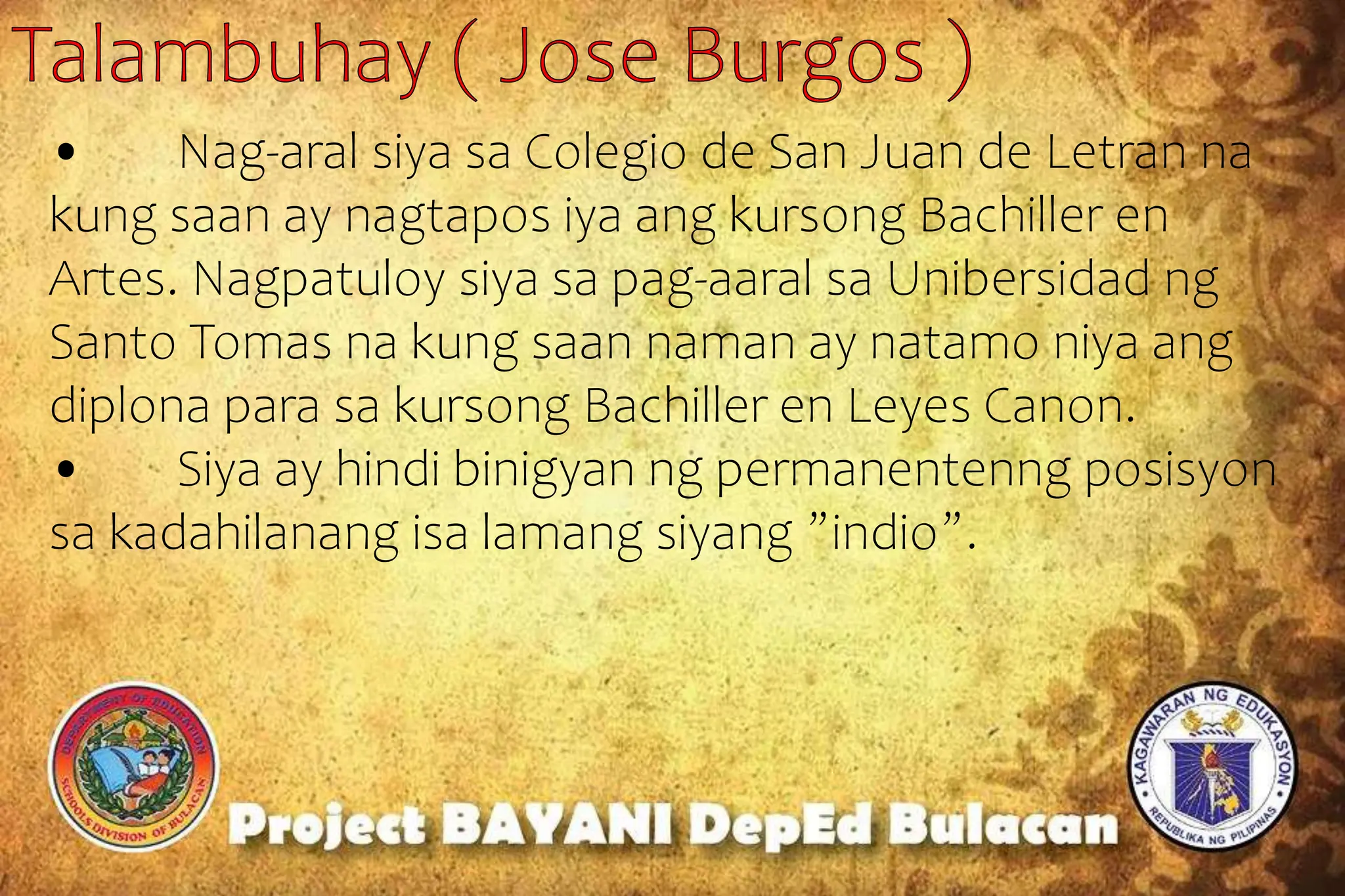 Mga bayani ng Bulacan ating pahalagahann | PPT