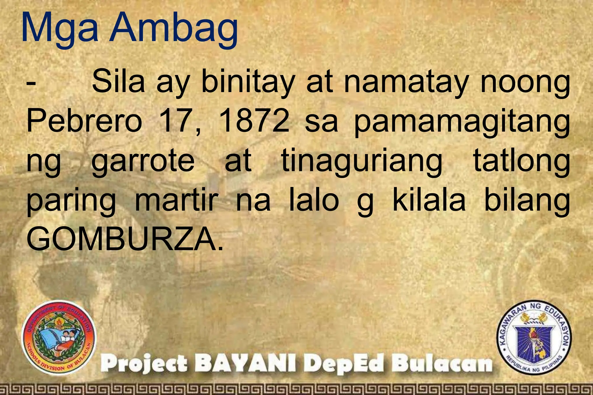 Mga bayani ng Bulacan ating pahalagahann | PPT