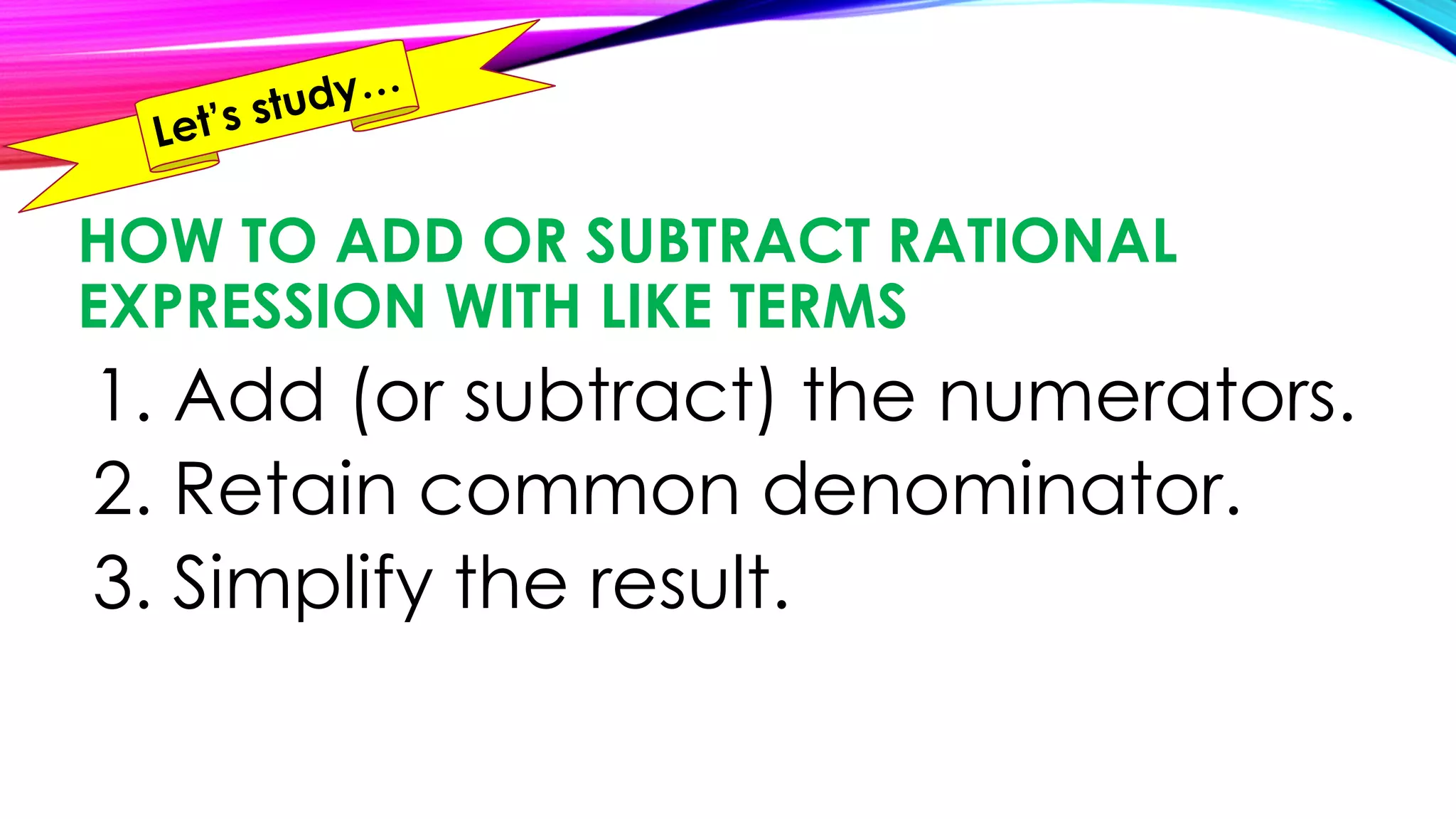 Grade 8-addition-and-subtraction-of-rational-expression | PDF