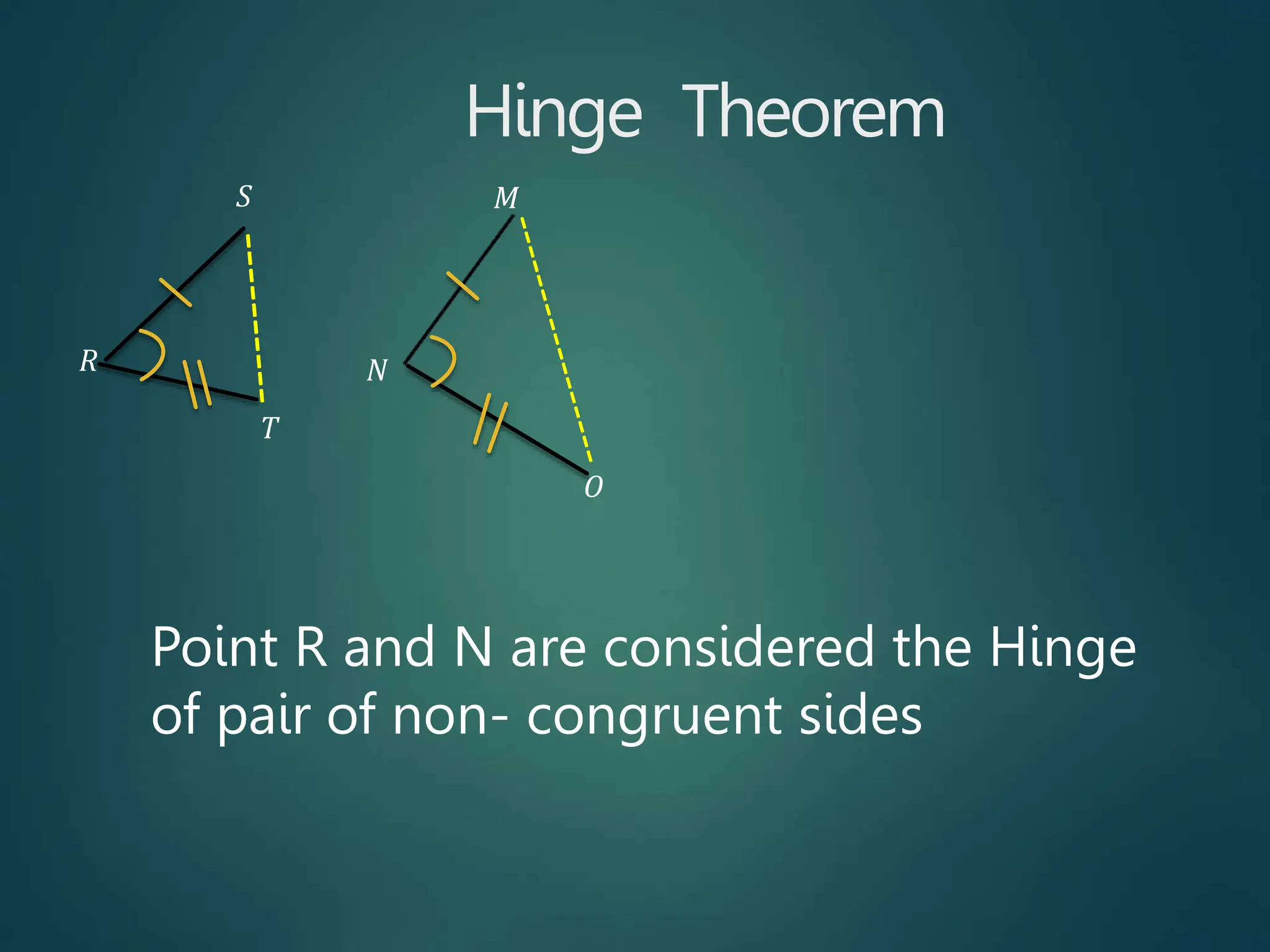 Hinge theorem grade 8 powerpoint presentation | PPTX