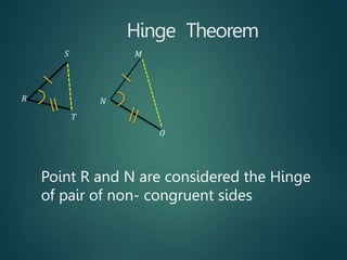 Hinge theorem grade 8 powerpoint presentation | PPTX