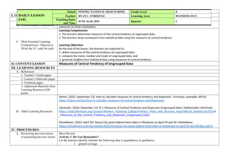 Grade-8-Quarter-I-Week-1-DLL.docx mathem | DOCX
