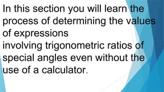 Grade 9 mathematics, trigonometric ratios. | PPTX