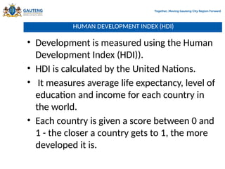 development Geography grade 9 power ppt | PPTX