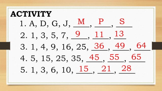 Patterns in Sequences | PDF