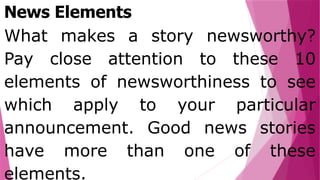 Grade 10 st.pptx make a good news story in | PPTX